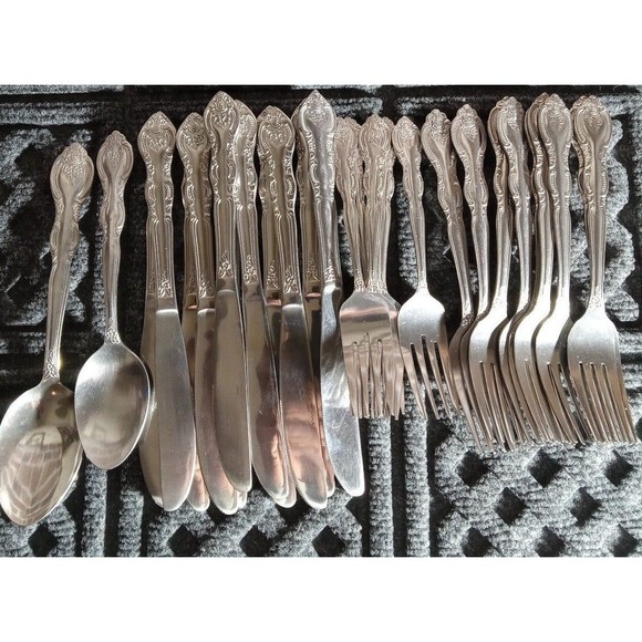 Dining | Vintage International Stainless Steel 27 Piece Flatware Set ...